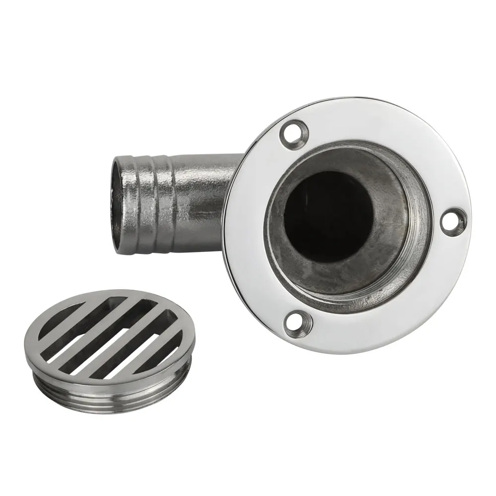 90 Degree Deck Drain Fittings Deck Scupper 316 Stainless Steel Deck ...