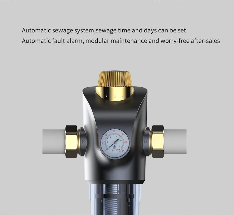 Whole House Sediment Self Cleaning Backwash Water Filter Stainless ...