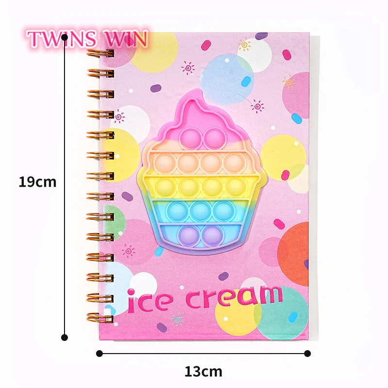 Colorful Cute Design Silicon Spiral Notebook with 80 Sheets Sewing ...