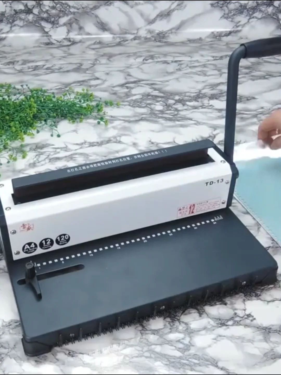 Factory Binder Notebook Rayson Td-13 3:1 Metal Calender Double Wire Book Binding Machine - Buy ...