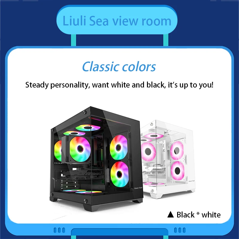 Wholesale Custom Micro ATX Gaming Computer Cases Glass PC Case Tower ...