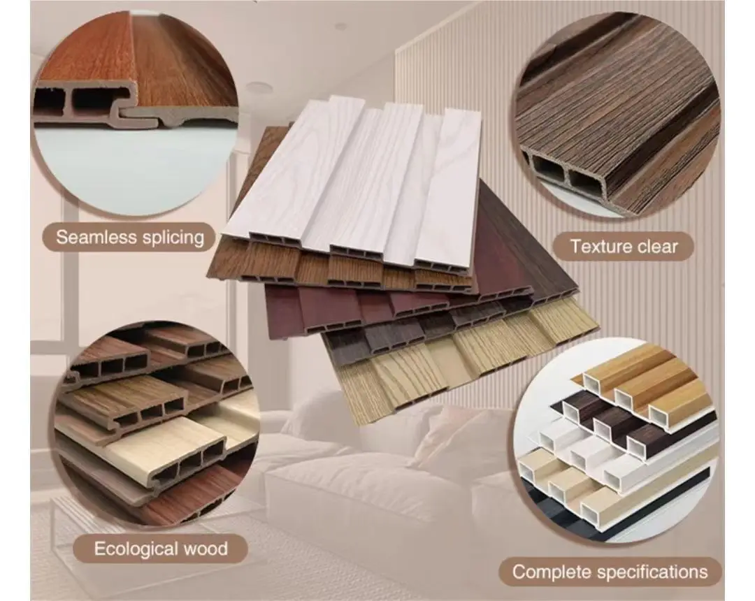 Newly Design Wooden Grain Water-proof Wpc Wall Panels Designs For ...