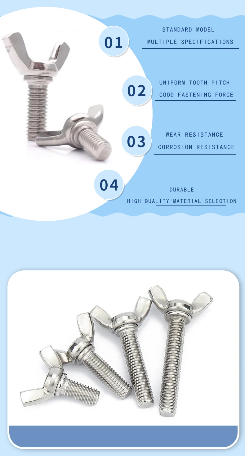 Din316 Wing Bolt Carbon Steel Wing Bolt Stainless Steel Eyebolt with ...