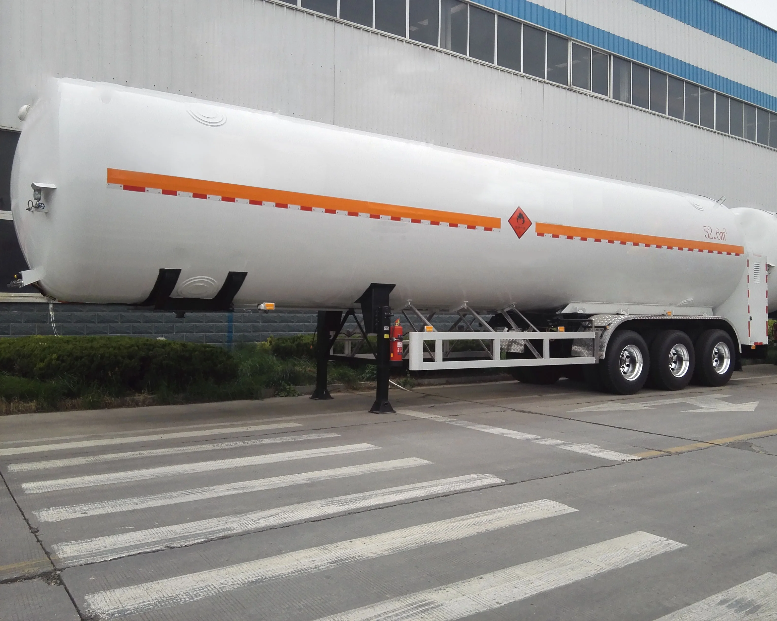 Lng Transport Truck Tank Semi Trailer Liquid Nitrogen Trailer For Sale ...