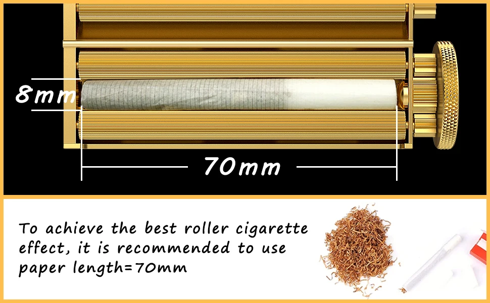 Luxurious Vintage Cigarette Roller - Durable Brass Tobacco Machine for ...