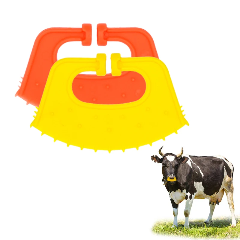 Anti Sucking Cattle Nose Rings Plastic Milking Stop Kit Cow Calf Weaner ...
