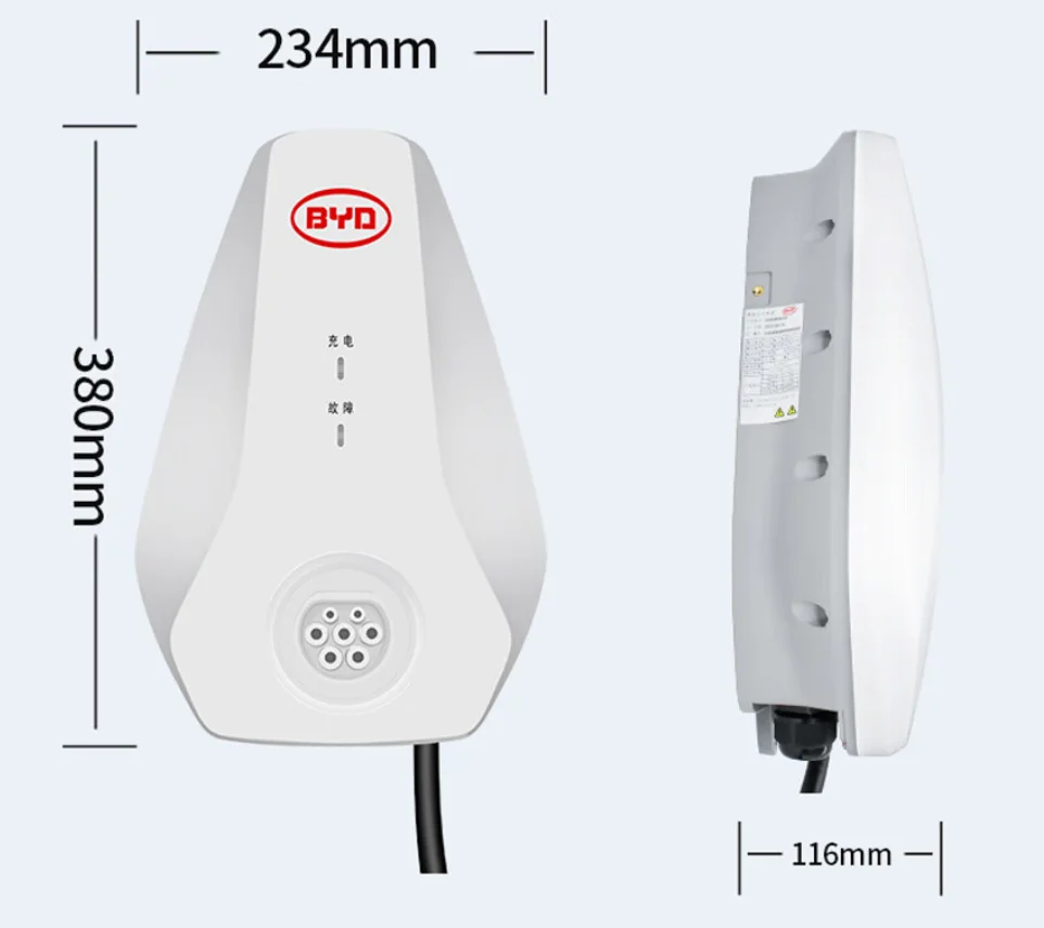 BYD EV Charging Station - 7kw Wallbox with 5 Meter Cable