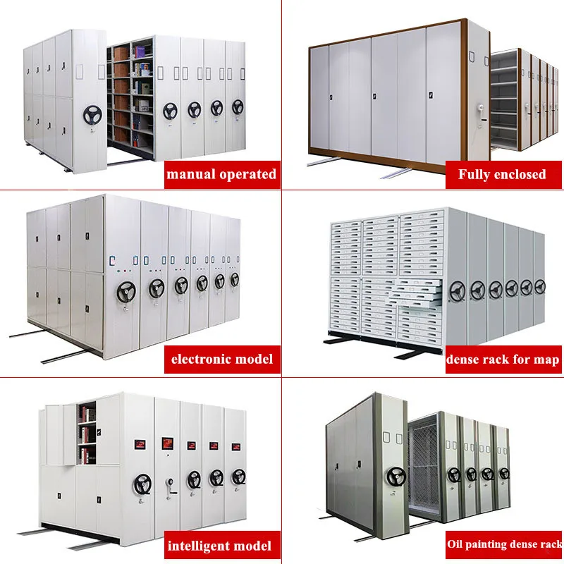 Dense Rack Shelving System Cabinet For Bank Hospital Intelligent File ...