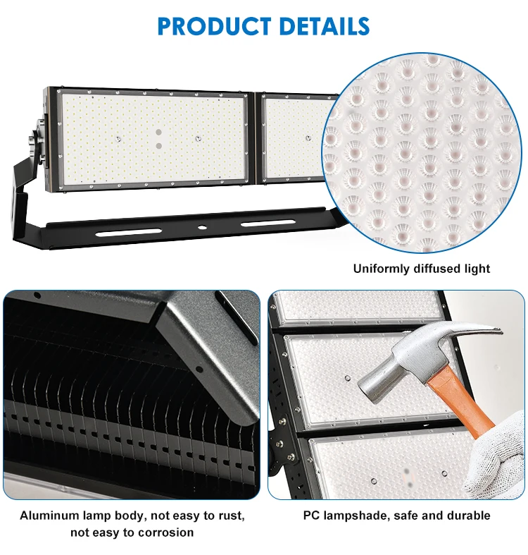 Outdoor Waterproof Ip65 Stadium Sports Field Module Flood Light 200w 400w 600w 800w 1200w Led ...
