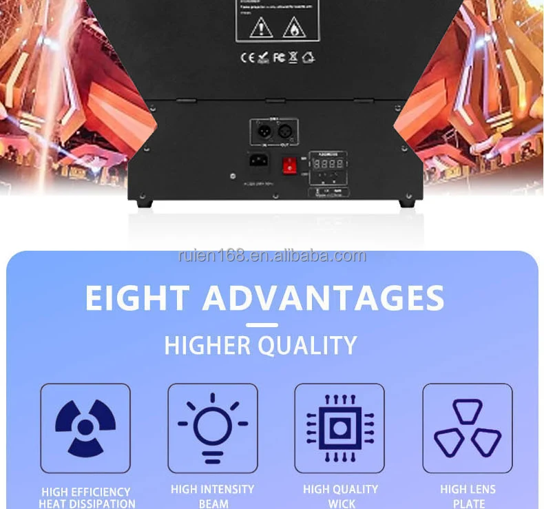 Stage 300W Fire Flame Machine Spray Colorful 3 Meters High Flame Two ...