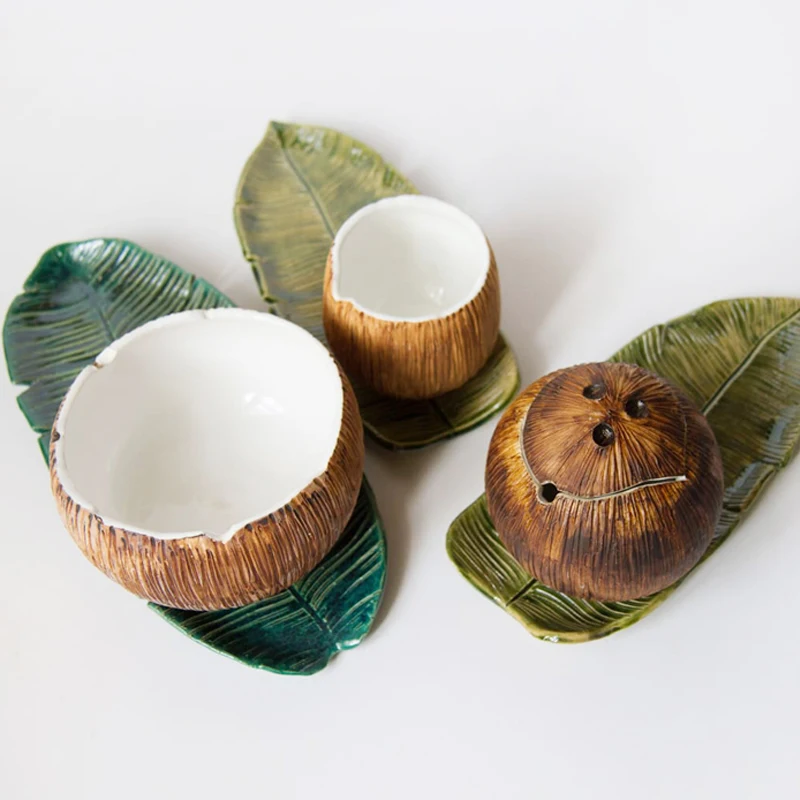 Handmade Ceramic Dinnerware Plates & Eco-Friendly Coconut Bowls ...