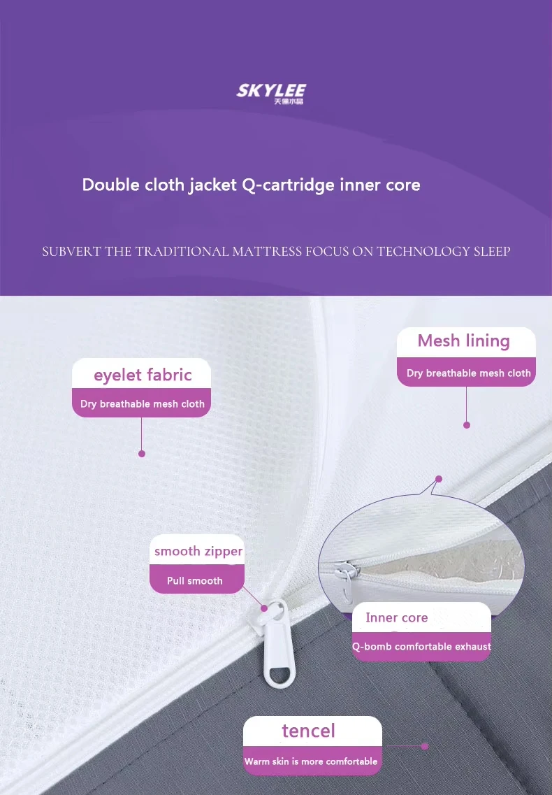 4D Mesh Polymer Anti-mite Skin-friendly Washable Breathable Massage POE ...