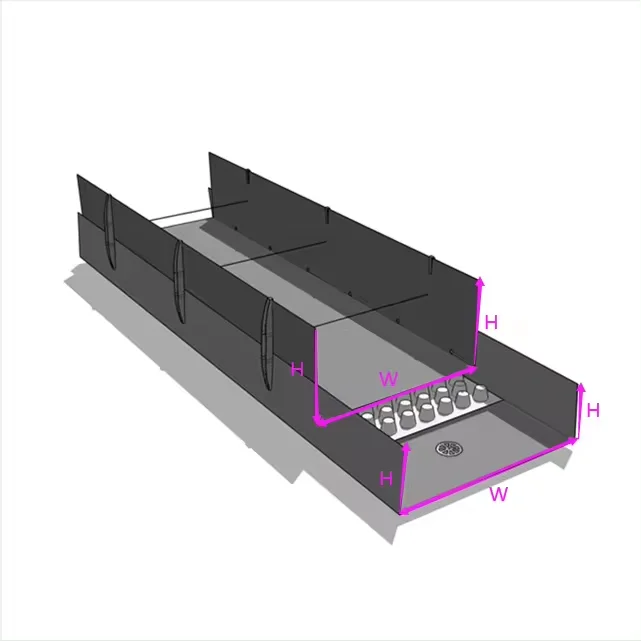 Greenhouse Pp Plastic Planting Trough System Drainage Gutter Cocopeat ...