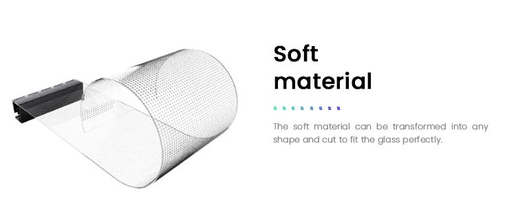 Transparent Roll Up Led-film Mesh Advertisement Display Screen Module ...