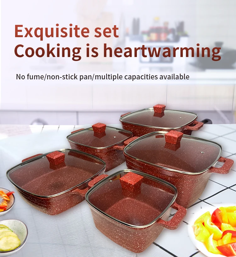 Multi-function Aluminum And Non Stick Cookware Sets For Family Kitchen ...