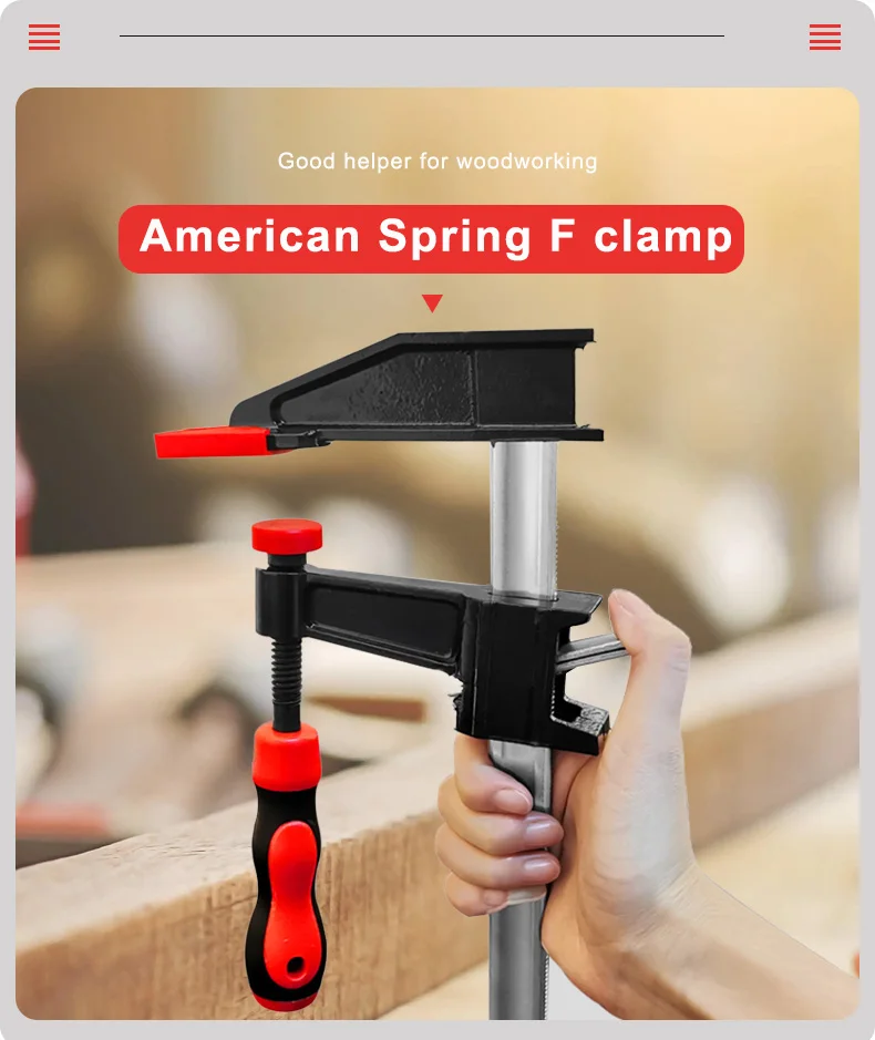 6 Inch Quick Ratchet Release Speed Squeeze Wood Working Work Bar Clamp ...