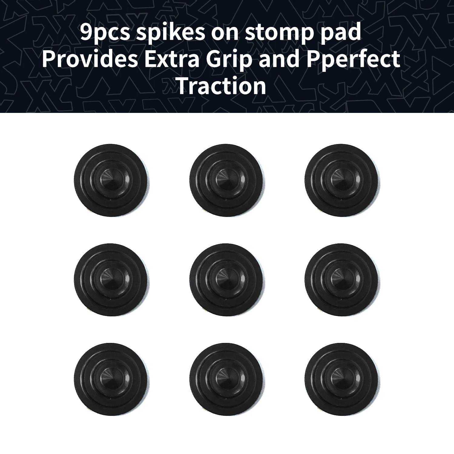 Tapered Aluminum Snowboard Stomp Pad 20mm Dia 4 Layers Stomp Pad 9pcs ...