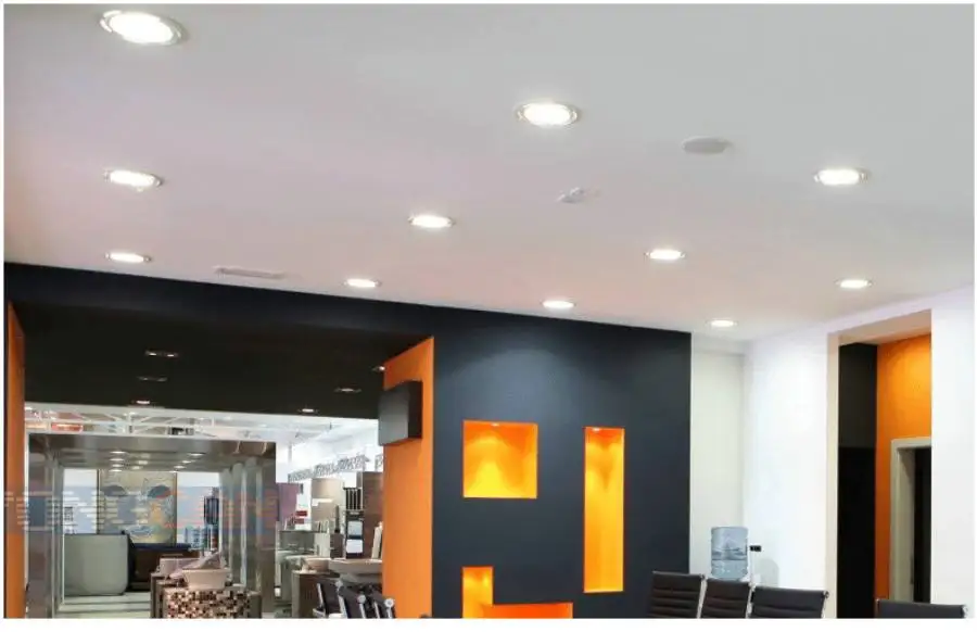 Double Head 12w Ceiling Recessed Mounted Rectangle Cob Led Grille ...