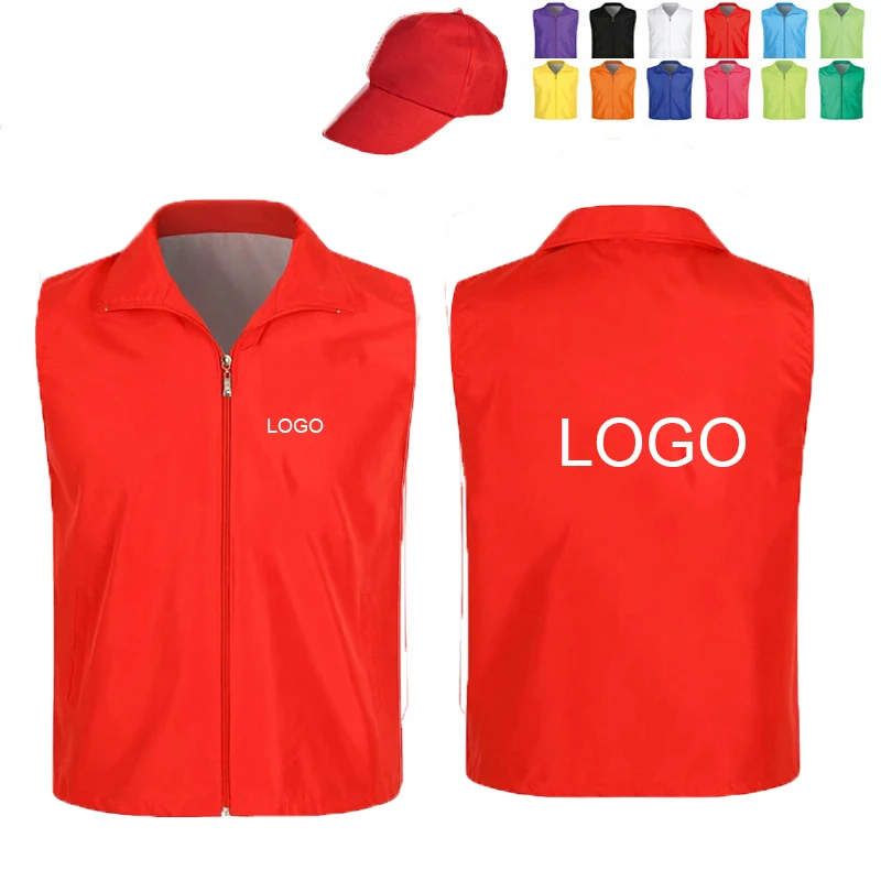 Custom Clerk Workwear Adult Volunteer Activity Vest Supermarket Uniform ...