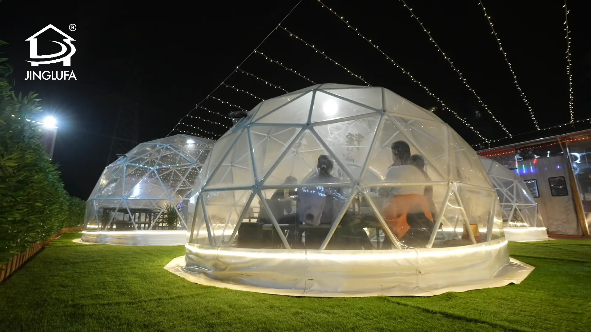 6m Igloo Transparent Clear Glamping Camping Geodesic Desert Igloo Dome ...