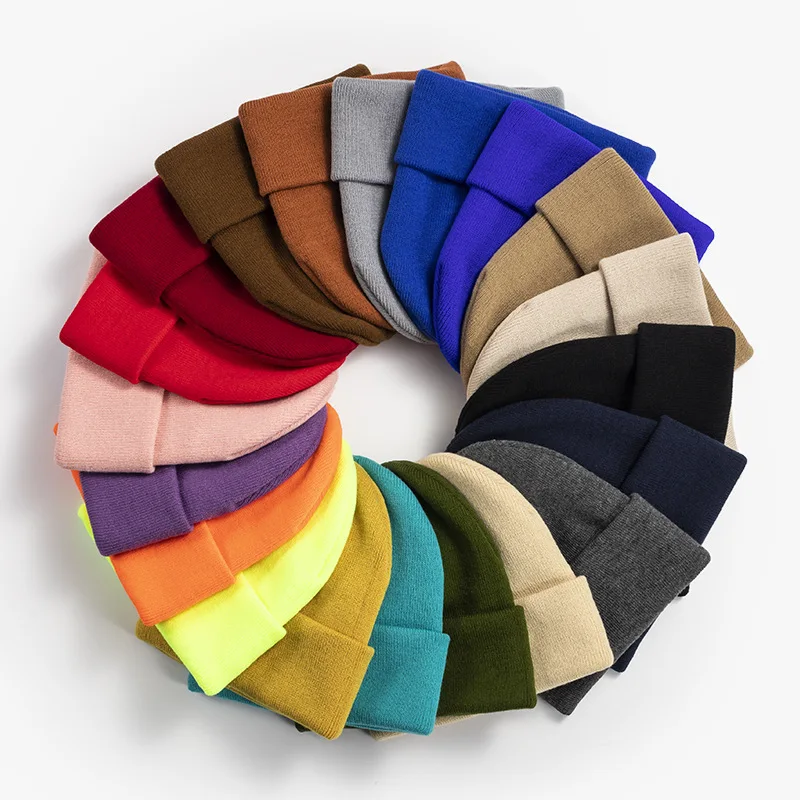 Custom Cute Luxury Warm Wool Knitted Beanie Blanks Winter Cashmere ...