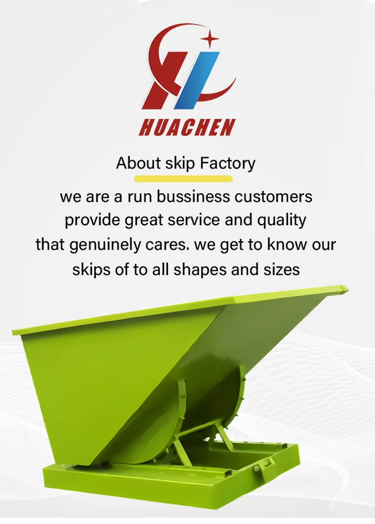 Transportable Steel Tipper Bin Mini Forklift Dumpster Self Dumping ...