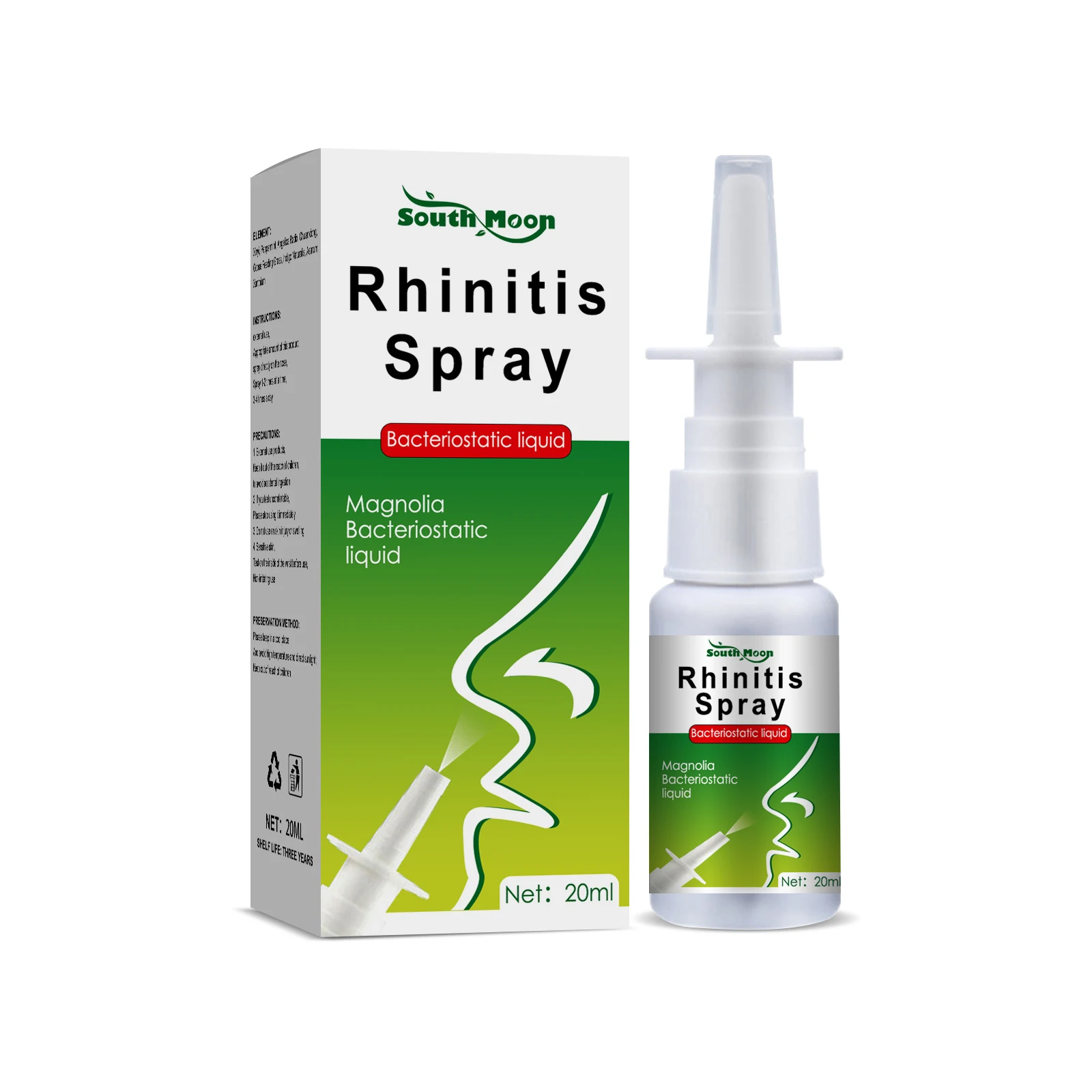Nasal Rhinitis Anti-snoring Spray Nose Problem Care Herbal Natural ...
