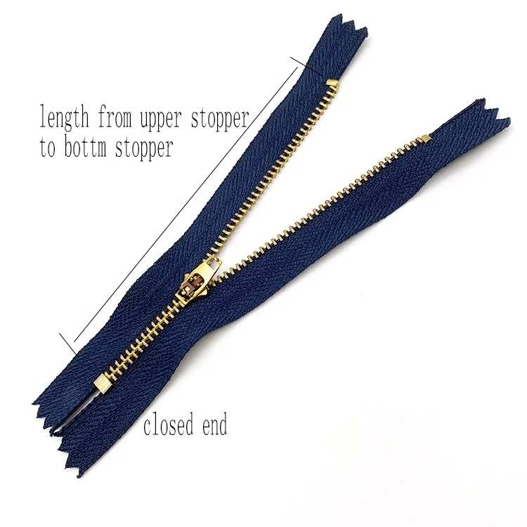 Semi-lock Close End Metal Zipper 5# - Sustainable & Durable