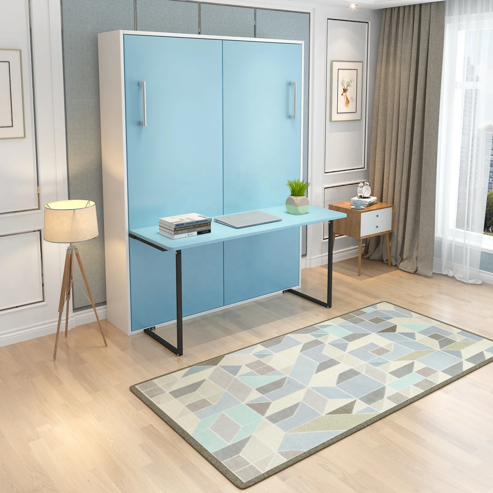 Custom Modern Hidden Bed Wall - Space-Saving Murphy Bed