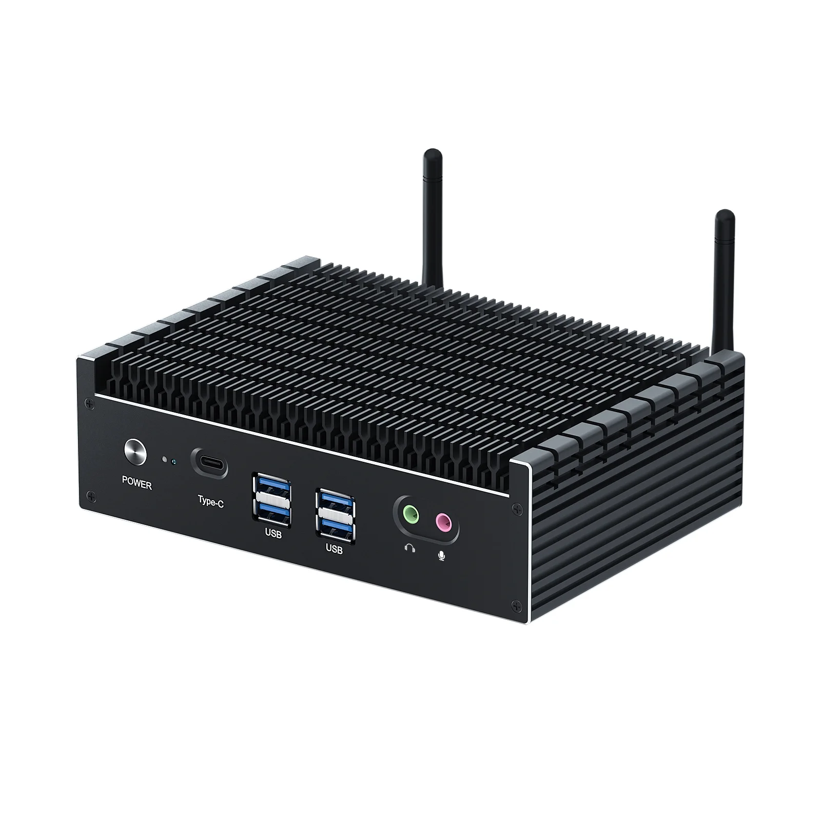 12th Gen Fanless desktop pc InteI i7 1255U Thin Client PC DP 4K Dual Lan Industrial minipc ...