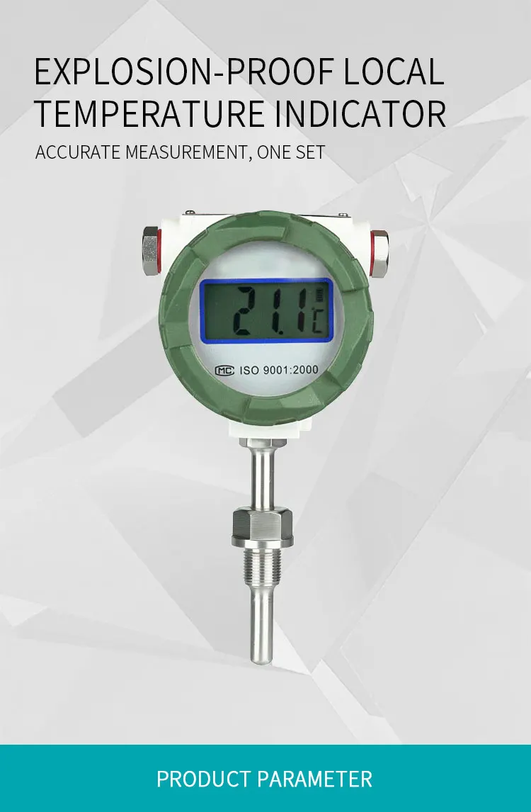 Explosion Proof Temperature Transmitter Pt100 Thermometer Field Display ...