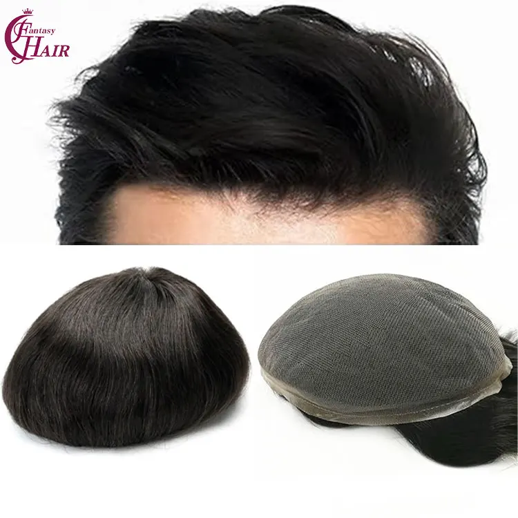 Alibaba.com: European Natural Human Hair Men Topper Hairpiece, 8x10 ...