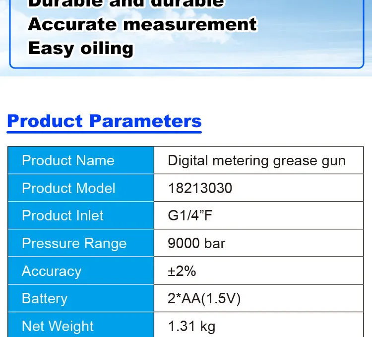 High Pressure Filling Guns Metering Pneumatic Electronic Grease Gun ...