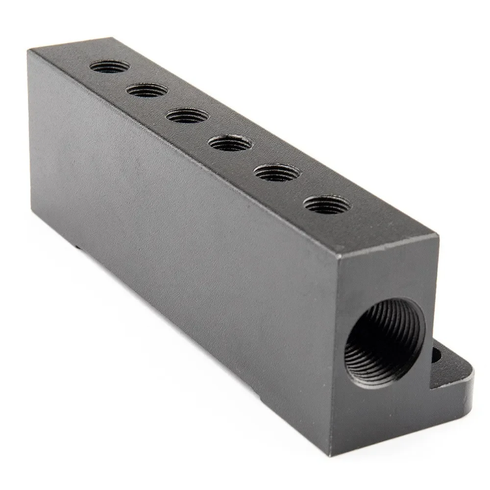 6 Port Vacuum Block Intake Manifold Kit Fuel Wastegate Turbo Boost 1 ...