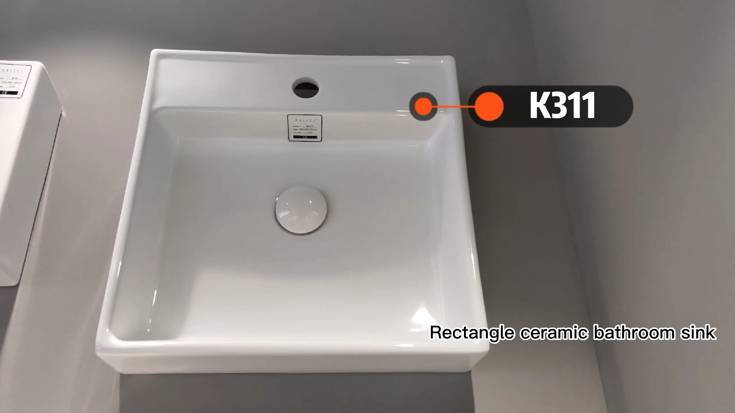 Sanitary Ware Seramik Banyo Small Size Square Lavatory Bathroom Sink ...