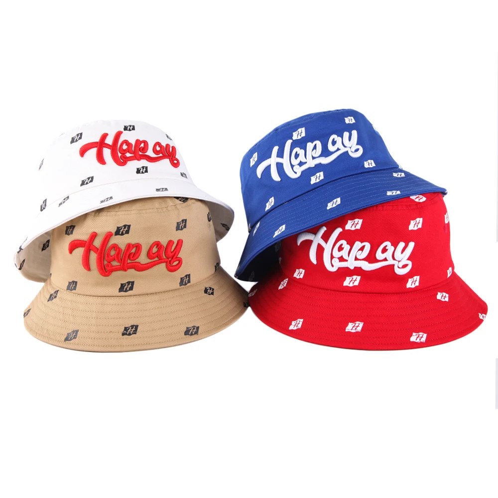Custom Cotton Bucket Hats - Design Your Own Embroidery