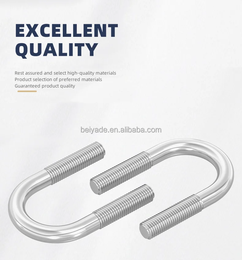 U-Bolt with Rubber Sleeve U-Bolt with Rubber Coating U-Shaped Bolt with ...