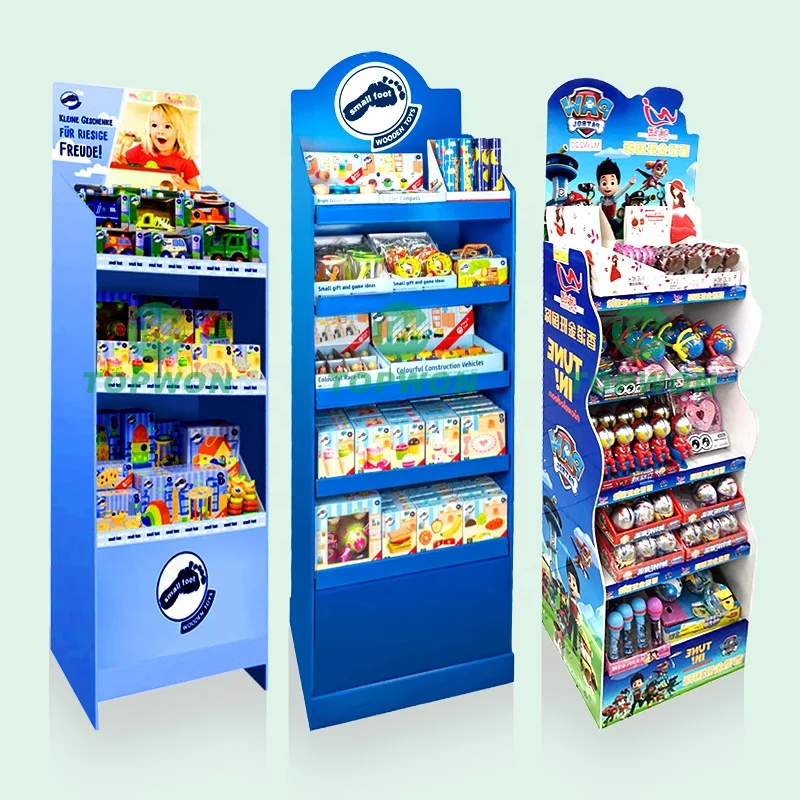 Custom Supermarket Retail Display Rack Cardboard Pop Display Stand ...