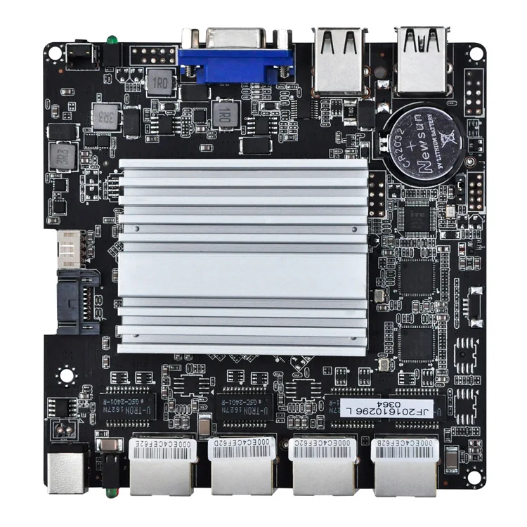 Qotom Mini PC Motherboard with 4 Ethernet Ports & Intel CPU