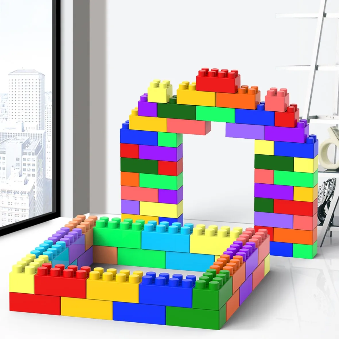 Jumbo Large Toy Plastic Building Blocks with 2*2 and 2*4 Block Pcs ...
