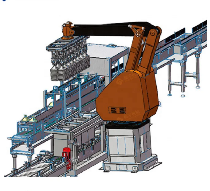 Robotic Arm Pick Up Place Carton Packer,Bottle Robot Carton Packer ...