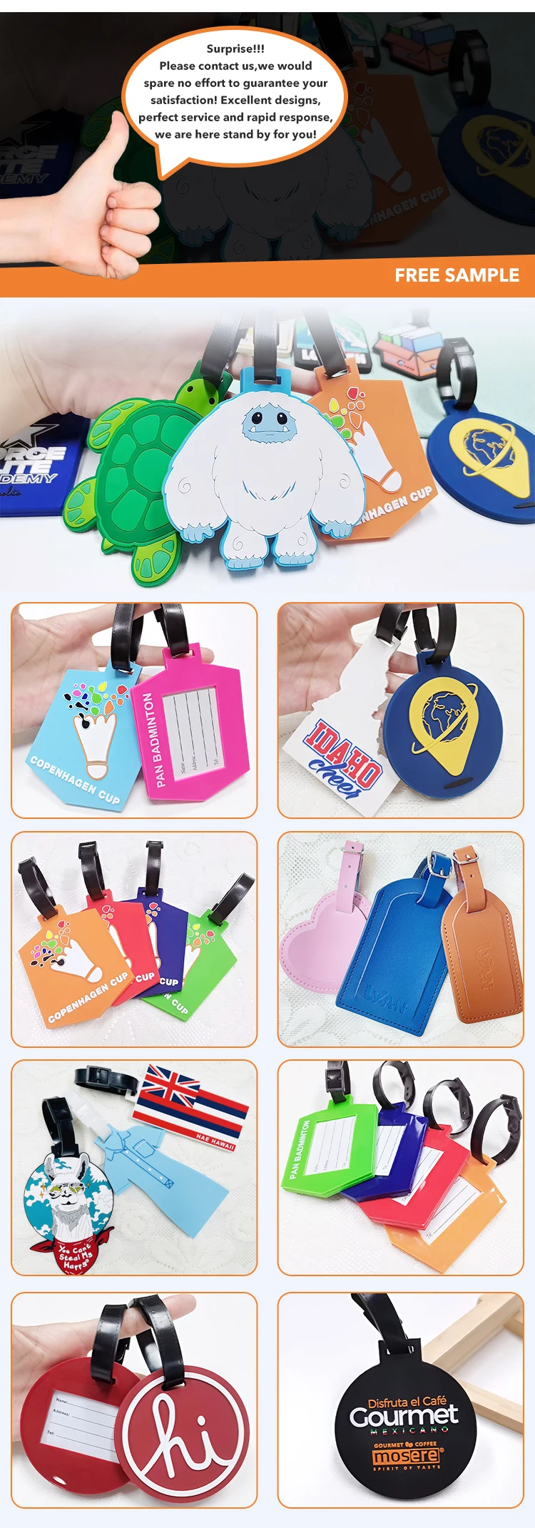 Customized Travel Luggage Tags - Professional & Durable