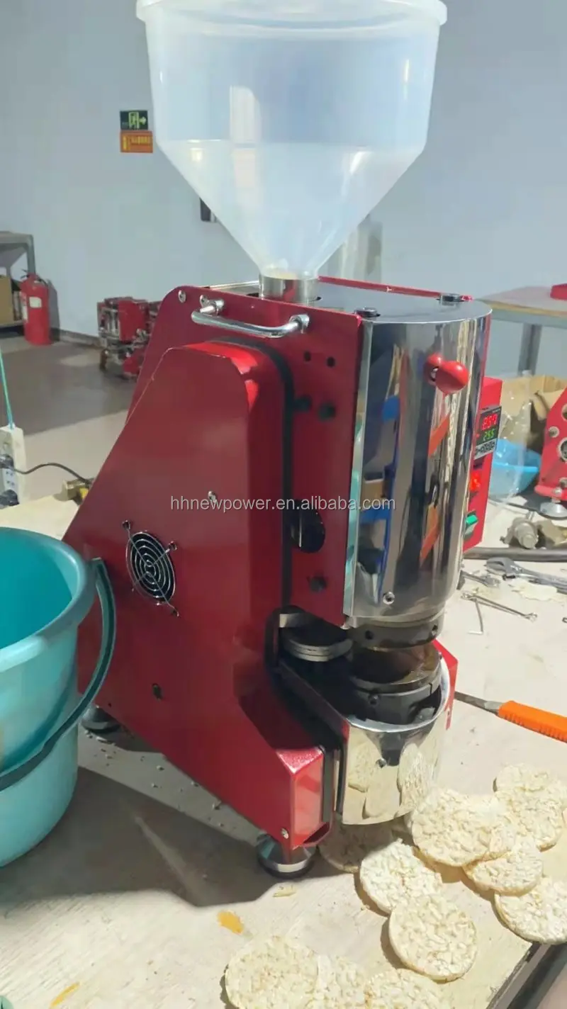 Manual Korean Popped Rice Oats Corn Barley Cake Machine