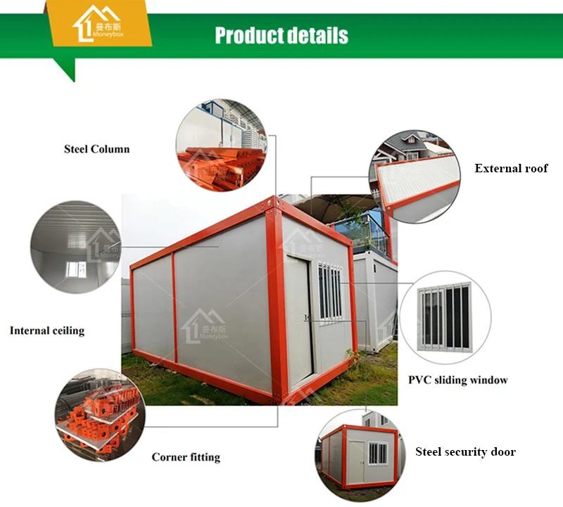 20FT Economic Demountable Sandwich Panel Container House