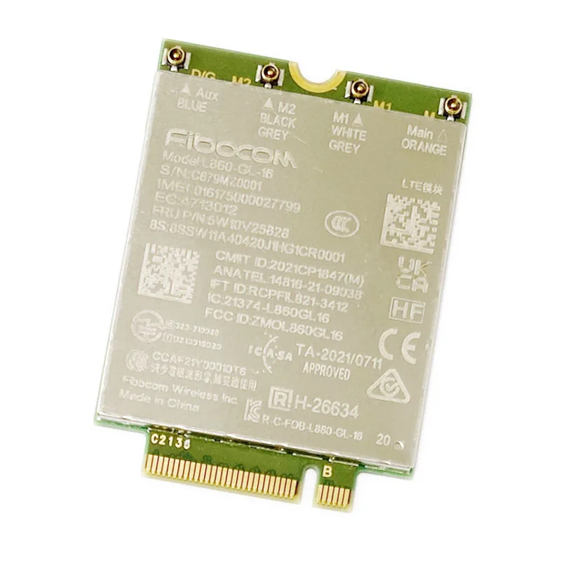 4g Module Fibocom L860-gl-16 5w10v25828 For Lenovo Thinkpad T14 T14s L14 L15 P14s P15v X13 Yoga ...