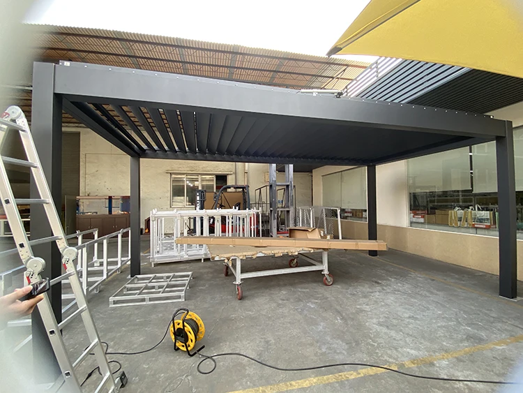 Pergola Louvers Roofing System Aluminum Gazebo Outdoor Pergola Brackets ...