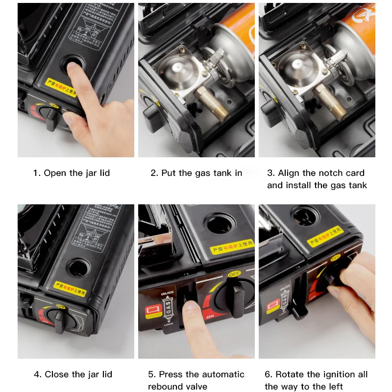 Camp Stove Outdoor Portable Butane Kitchen Cooking Small Camping Gas ...