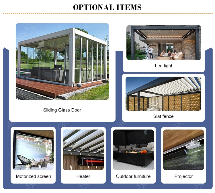 Aluminum Outdoor Garden Pergola - Modern & Durable Design