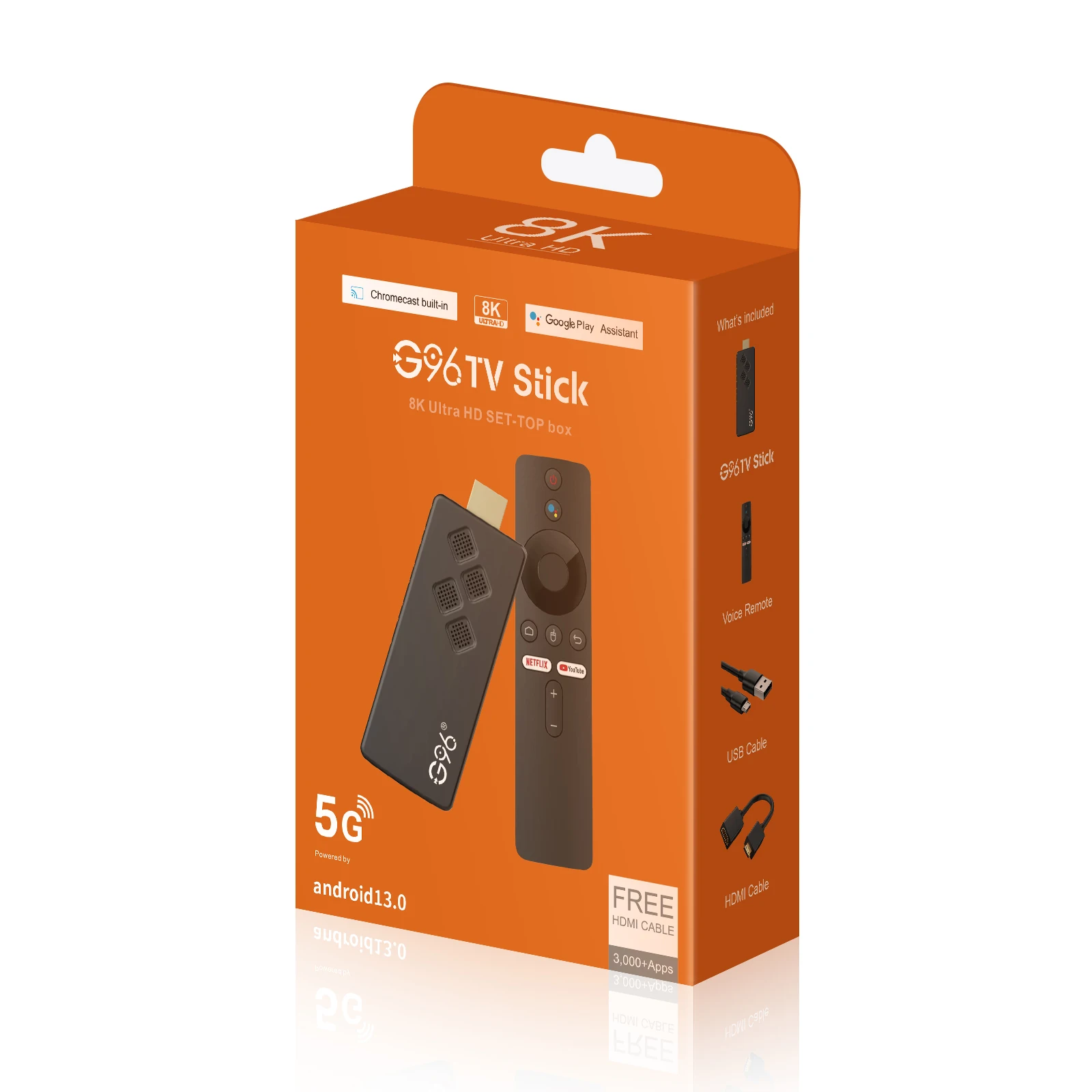 G96 H313 2gb Ram 16gb Rom Stick Tv 4k Best Android 13 Atv Ui Fire ...