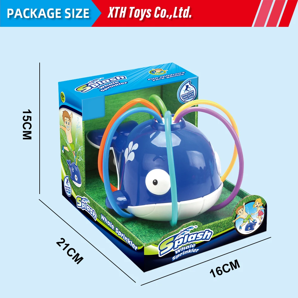 New Design Outdoor Toy Water Sprinkler Blue Whale Water Sprinkler With ...